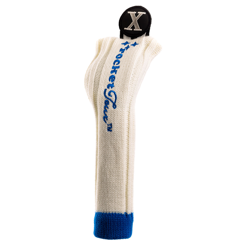 The Shorty - White w/ Royal Trim – Rocket Tour Golf