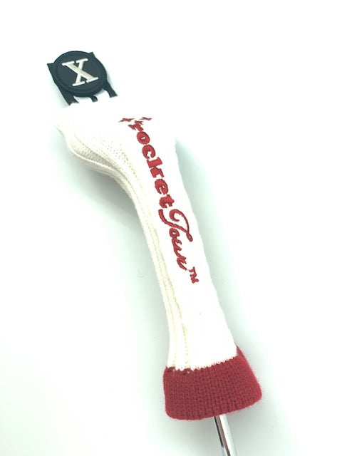 The Shorty - White w/ Red Trim – Rocket Tour Golf