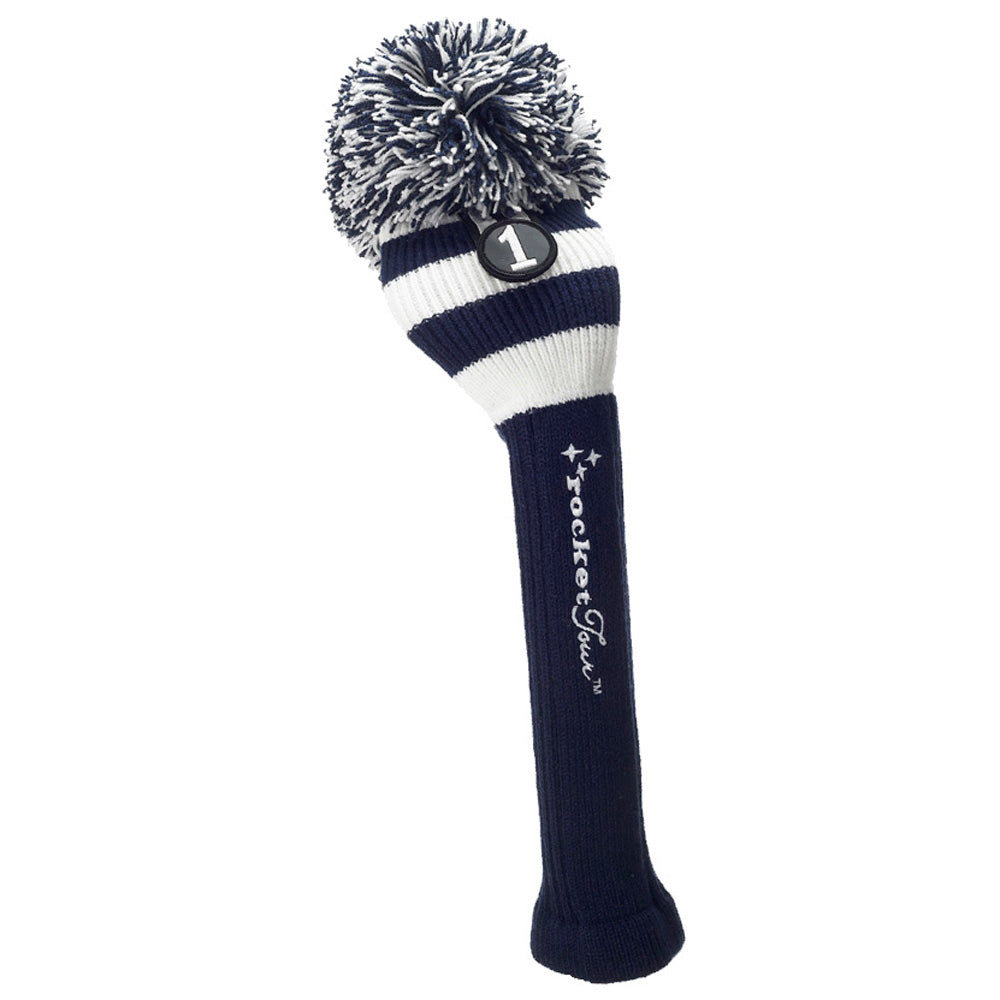 Rugby Stripe Pom Pom - Navy / White – Rocket Tour Golf