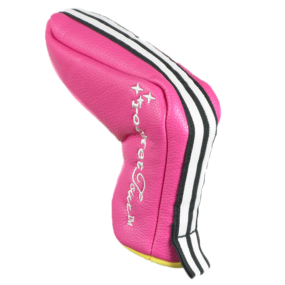 Racer Stripe Putter - Hot Pink - Yellow Inside – Rocket Tour Golf
